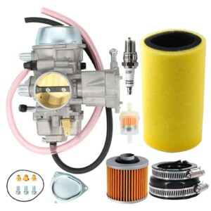 carburetor & air oil filter with intake manifold boot for 2004-2007 yamaha rhino 660 yxr660 utv carb