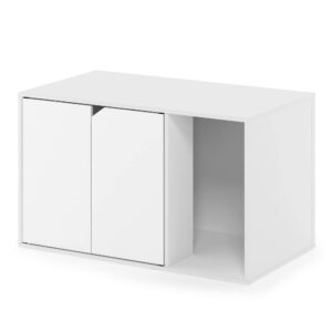 furinno peli litter box enclosure, solid white