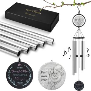 gifts for mom from daughter, son - birthday gifts, thank you gifts for mom, perfect present for mothers of all ages, 36” outdoor wind chimes