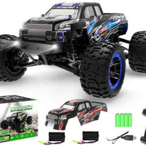 RACENT RC Car, 1:16 Scale All Terrain Monster Truck, 30MPH 4WD Off Road Fast Remote Control Toy 2.4Ghz High Speed Electric Vehicle with 2 Rechargeable Batteries, 40+ Min Play, Gift for Boys Adults