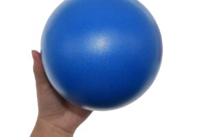 cizebo 4 inch therapy ball for release hip flexors, pain relief for lower back thigh muscles, small exercise ball for physical therapy, blue