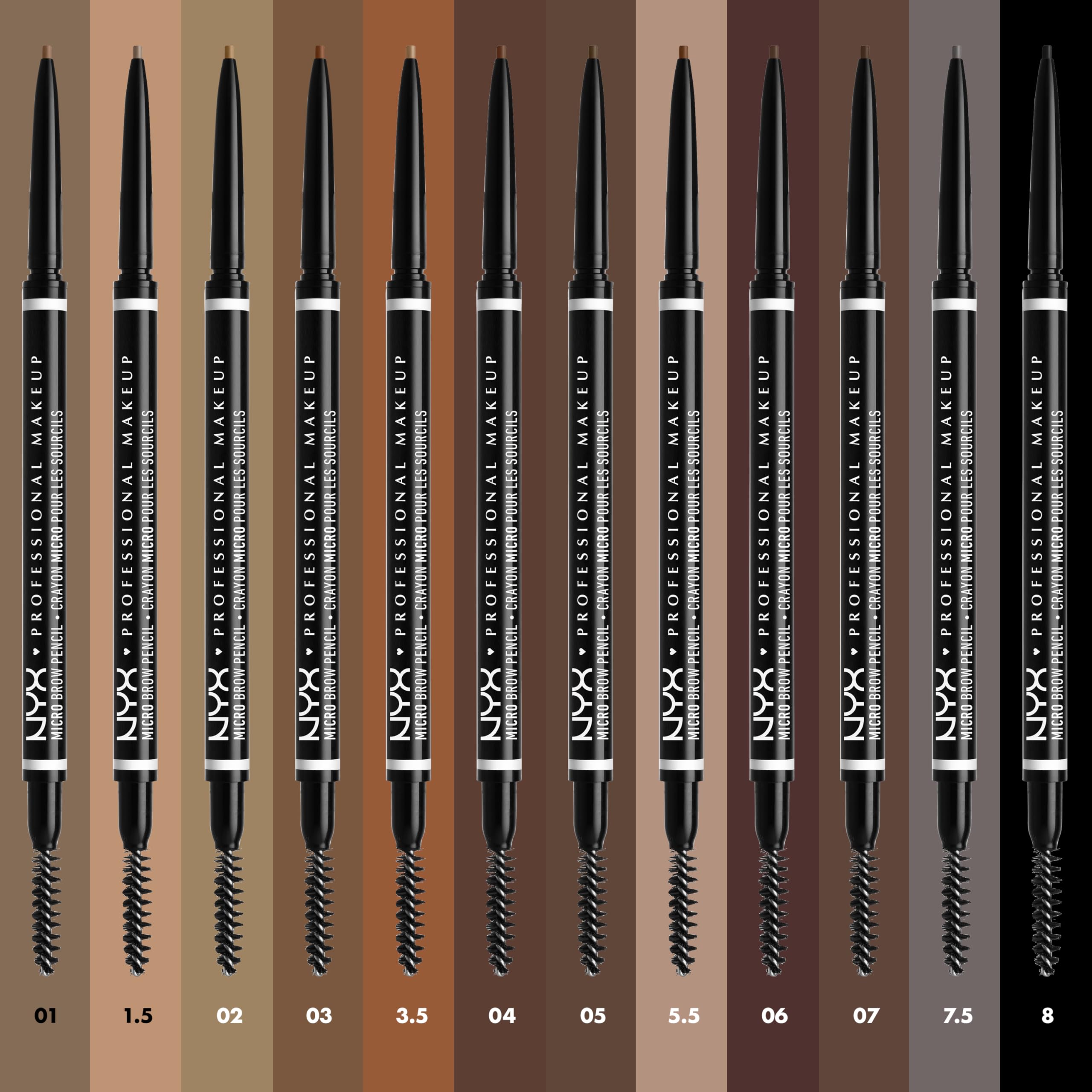 NYX PROFESSIONAL MAKEUP Micro Brow Pencil, Eyebrow Pencil - Cool Ash Brown