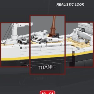 dOvOb Titanic Model Building Blocks Set, 2022 Pieces Bricks, Compatible with Major Brands