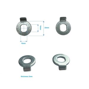 E-Bike Hub Motor Screw Nut M12 Washer/Spacer/nut Cover for 250W/350W/500W/750W Motors Electric Bicycle E-Bike Motor Accessories