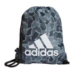 adidas ready sackpack, nomad camo grey/white/black, one size