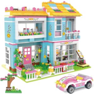 viosebn friends house building kit, family friends house building blocks sets, creative roleplay toy christmas birthday gift for kids boys girls age 6-12 years 1009 pieces