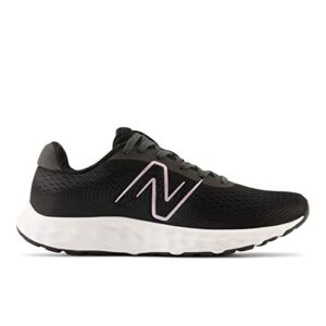 New Balance Women's 520 V8 Running Shoe, Black/White, 9 Wide