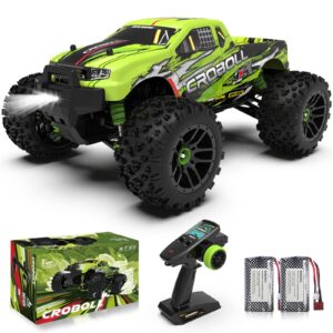 croboll 1:18 remote control car for kids adults,36 kph high speed monster trucks 4x4 off-road hobby fast rc car,2.4ghz 4wd all terrain electric vehicle with 2 rechargeable batteries,gifts for boy girl