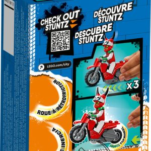 LEGO City Stuntz Reckless Scorpion Stunt Bike Set 60332 with Flywheel-Powered Toy Motorcycle and Racer Minifigure, Small Gift for Kids Aged 5 Plus