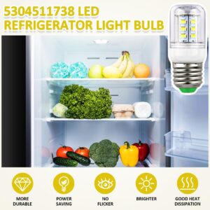 Sanyasi 5304511738 LED Light Bulb Refrigerator for Frigidaire Electrolux KEI D34L Fridge Light Bulb Replace PS12364857 AP6278388 Refrigerator Parts & Accessories (3.5W White Light)