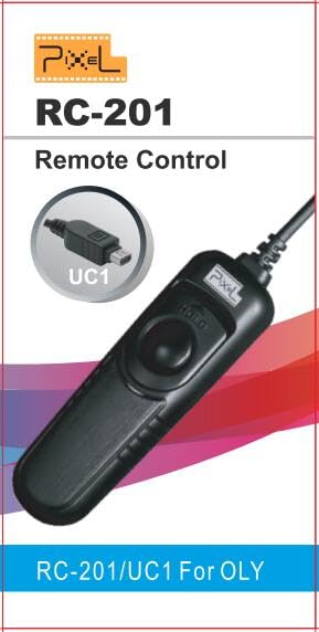 Pixel Camera Shutter Remote Control RC-201 UC1 Release Cord Compatible with Olympus E-M1, E-M5, E-M10, Pen-F, EPL8, EPL7, EPL6, EPL5, EPL3, EPL2, EP5, EP3, E400, E410, E420, E450, E510, E520, E550