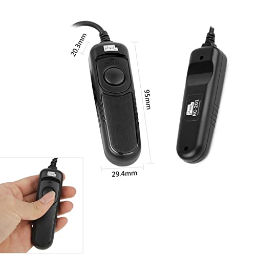 Pixel Camera Shutter Remote Control RC-201 UC1 Release Cord Compatible with Olympus E-M1, E-M5, E-M10, Pen-F, EPL8, EPL7, EPL6, EPL5, EPL3, EPL2, EP5, EP3, E400, E410, E420, E450, E510, E520, E550