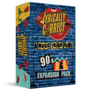 Lyrically Correct 90's Expansion Pack Music Trivia Card Game| Multi-Generational Family Gatherings, Adult Game Night and Fun Trivia