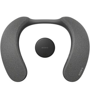 Sony SRS-NS7 Wireless Neckband Speaker with Bluetooth and Built-in Microphone (Renewed)