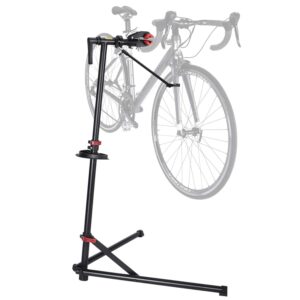 CXWXC Bike Repair Stand with Cleaner - Shop Home Bicycle Mechanic Maintenance Rack- Welded Head Height Adjustable for EBIKE Mountain Bikes and Road Bikes