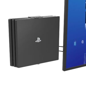 bylitco wall mount for ps4 pro,mount on the wall or under the desk,solid metal