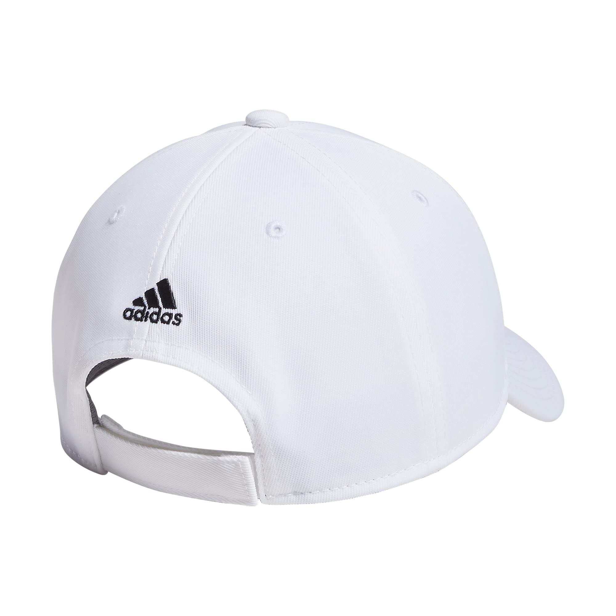 adidas Men's Decision Structured Low Crown Adjustable Fit Hat, White/Black, One Size