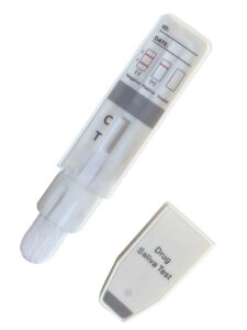 5 ct-invbio cotinine saliva test kit at home, single panel oral cot test, cut-off level at 50 ng/ml, highly sensitive and accurate