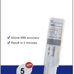 5 Ct-INVBIO Cotinine Saliva Test Kit at Home, Single Panel Oral COT Test, Cut-Off Level at 50 ng/mL, Highly Sensitive and Accurate