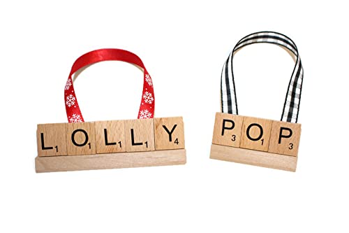 Christmas Ornament, Lolli Ornament, Lollie Ornament, Lolly Ornament, Pop Ornament, Lolli & Pop Ornament, Lollie Gift, Lolli and Pop Present, Lolli and pop gift, lolli and pop christmas, Grammy