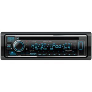 kenwood kdc-x705 single din cd receiver with bluetooth, hd radio, alexa built-in spotify and pandora link for iphone or android phones, siriusxm read, (3) 5volt pre-outs