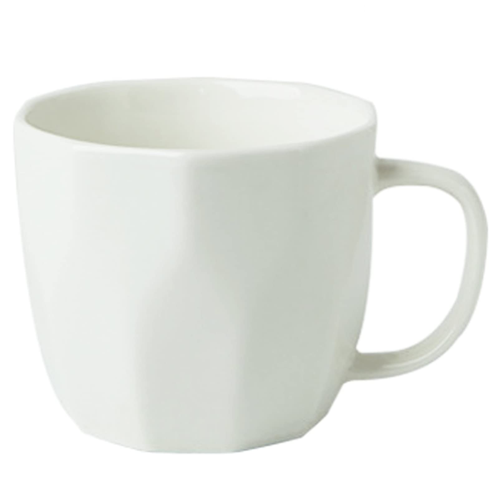 HOMEYES White Coffee Mug, Paint Novelty Ceramic Cup, 360ml