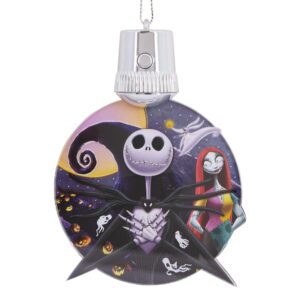 hallmark disney tim burton's the nightmare before christmas jack and sally light-up christmas ornament