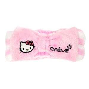 the crème shop | hello kitty perfect pink plush spa headyband™ | cruelty-free & vegan