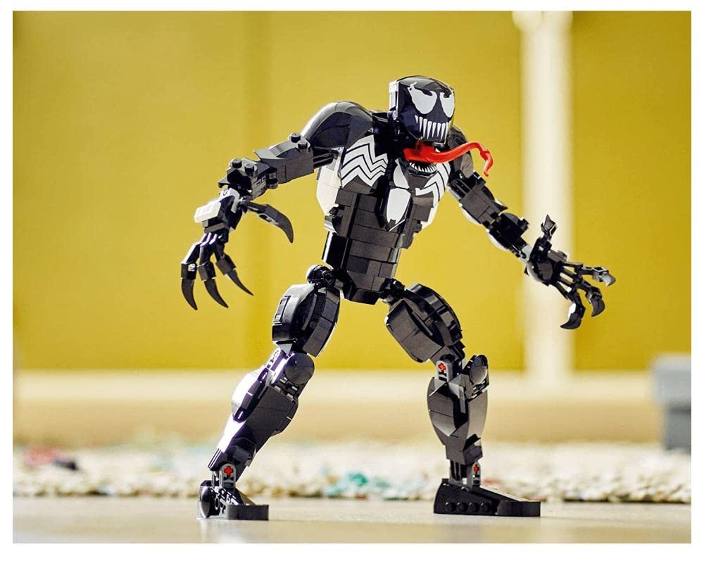 LEGO Marvel Venom Figure, 76230 Fully Articulated Super Villain Action Toy, Spider-Man Universe Collectible Set, Alien Toys for Boys and Girls