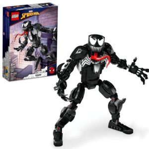 LEGO Marvel Venom Figure, 76230 Fully Articulated Super Villain Action Toy, Spider-Man Universe Collectible Set, Alien Toys for Boys and Girls