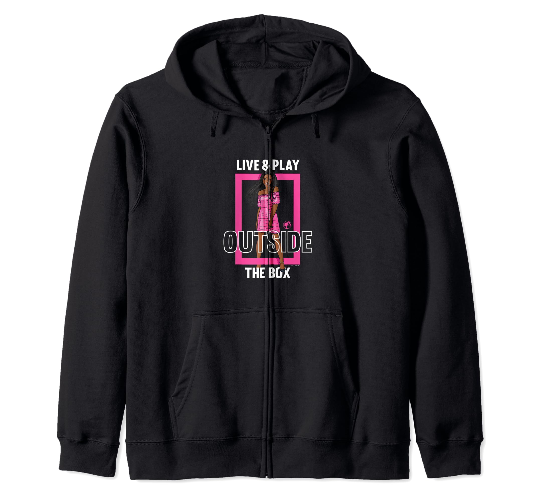 Barbie - Live & Play Outside of The Box Zip Hoodie