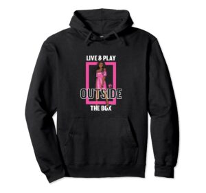 barbie - live & play outside of the box pullover hoodie