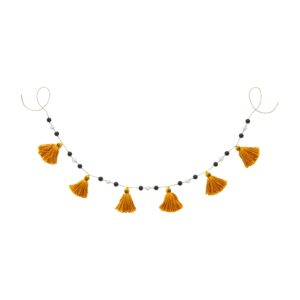 Mud Pie Halloween Tassel Garland, Pumpkin