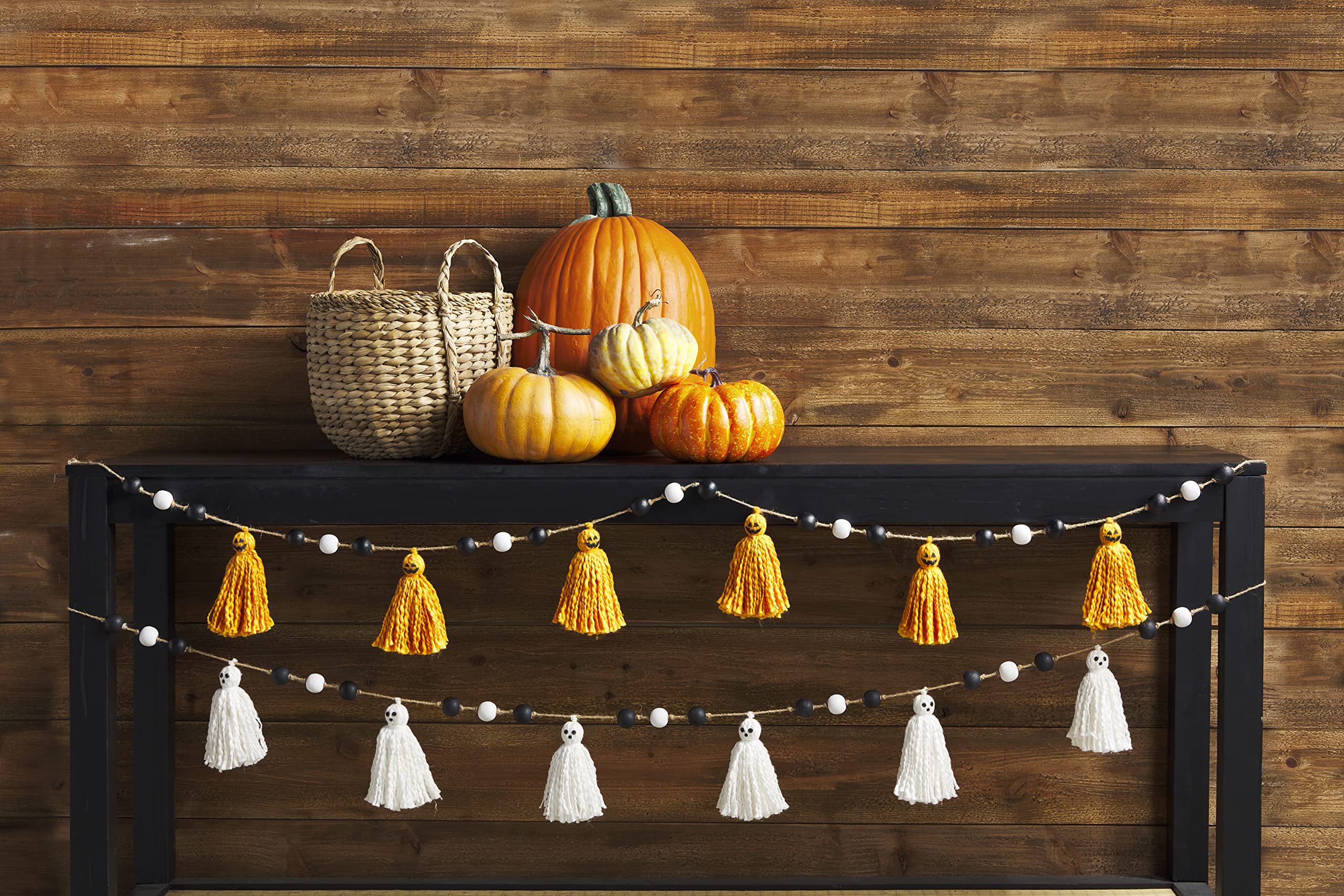 Mud Pie Halloween Tassel Garland, Pumpkin