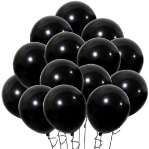 rubfac black balloons 120pcs 5 inch black balloon latex party balloons for birthday supplies black backdrop decorations