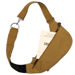 Rothco Crossbody Canvas Sling Bag - Small Crossbody Backpack - Casual Daypacks - Coyote Brown