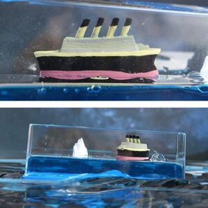 LETINE Titanic Cruise Ship Model Liquid Wave Cruise Ship Decoration Cruise Ship That No Longer Sinks-Cruise Ship Iceberg Home Decor Suitable for Home Show, Gifts, Desk or Paperweight (BOX)