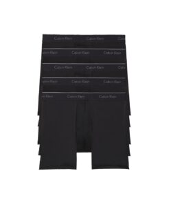 calvin klein men's micro stretch 5-pack boxer brief, 5 black, medium