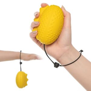 fanwer stress balls for adults and seniors with the adjustable wrist strap, hand exercisers for strength, finger ball for hand therapy, arthritis, physical therapy, carpal tunnel