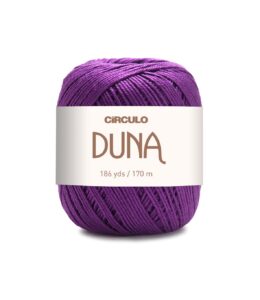 círculo duna yarn - 186 yds, 3.52 oz – light worsted dk yarn - 100% mercerized brazilian virgin cotton, perfect for knitting and crocheting (pack of 1 ball) (6313)