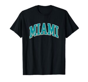 miami - florida - throwback design print - classic t-shirt