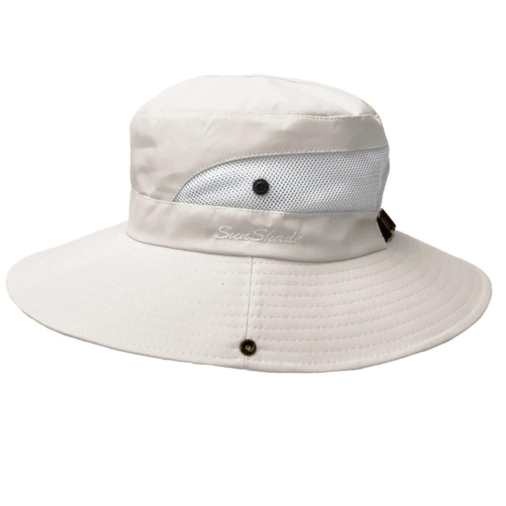 Sun Hats Women UV-Sheild-Protection Packable with Ponytail Hole (Beige with Ponytail Hole)