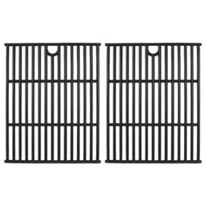 uniflasy cast iron cooking grates for expert grill 720-0968c 5-burner propane gas grill cooking grid replacement part kit (2x grids)