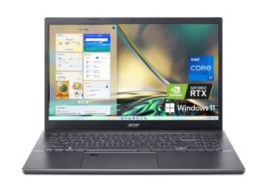 acer aspire 5 a515-57g-735f slim laptop | 15.6" full hd ips | intel core i7-1260p | nvidia geforce rtx 2050 | 16gb ddr4 | 512gb ssd | wi-fi 6 | thunderbolt 4 | fingerprint reader | backlit kb | win 11