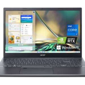 Acer Aspire 5 A515-57G-735F Slim Laptop | 15.6" Full HD IPS | Intel Core i7-1260P | NVIDIA GeForce RTX 2050 | 16GB DDR4 | 512GB SSD | Wi-Fi 6 | Thunderbolt 4 | Fingerprint Reader | Backlit KB | Win 11