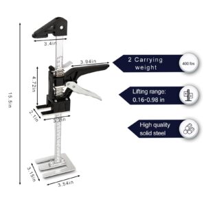 EnryKuo Labor Saving Arm Jack 2 Pack,15.5 Inch Multifunctional Furniture Lifter Jacks for Installing Cabinets and Wall Tile Height Adjuster Handheld Tool