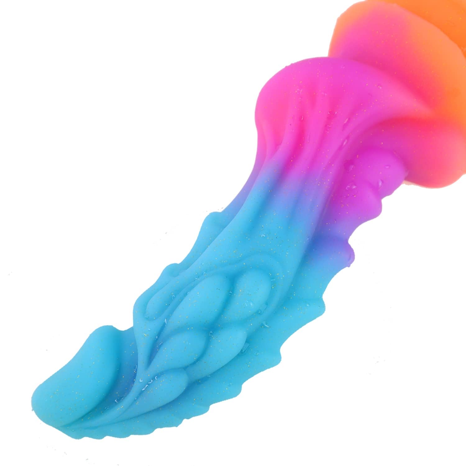 8.66 Inch Luminous Monster Realistic Dildo, Huge Silicone Anal Dragon Dildo Anal Plug with Strong Suction Cup for Vaginal Anal Play