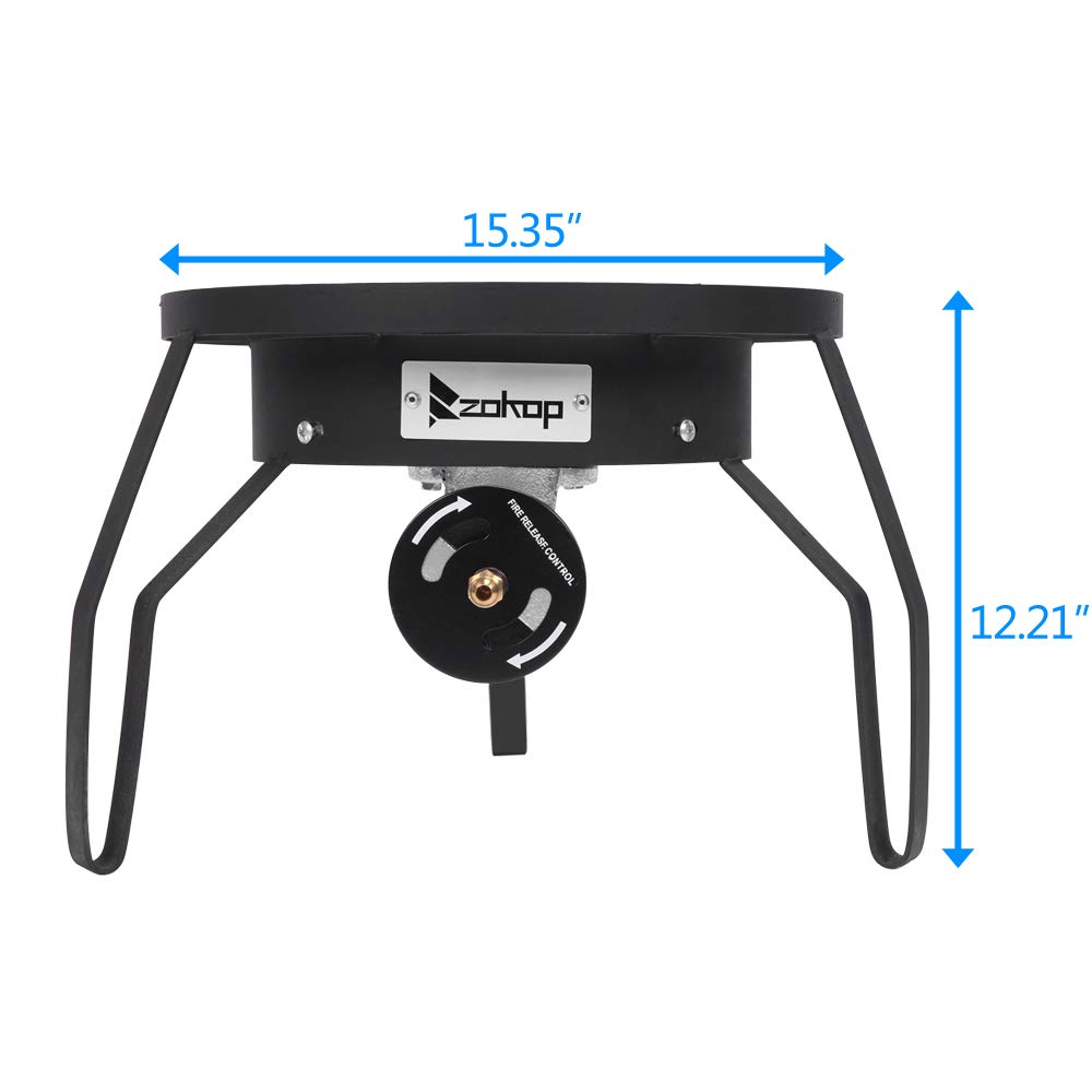 Smaworld Camping Stove Outdoor Grill - Portable BBQ Grill with Propane Burners 200000 BTU Gas Stove Compact Outdoor Frying Stove