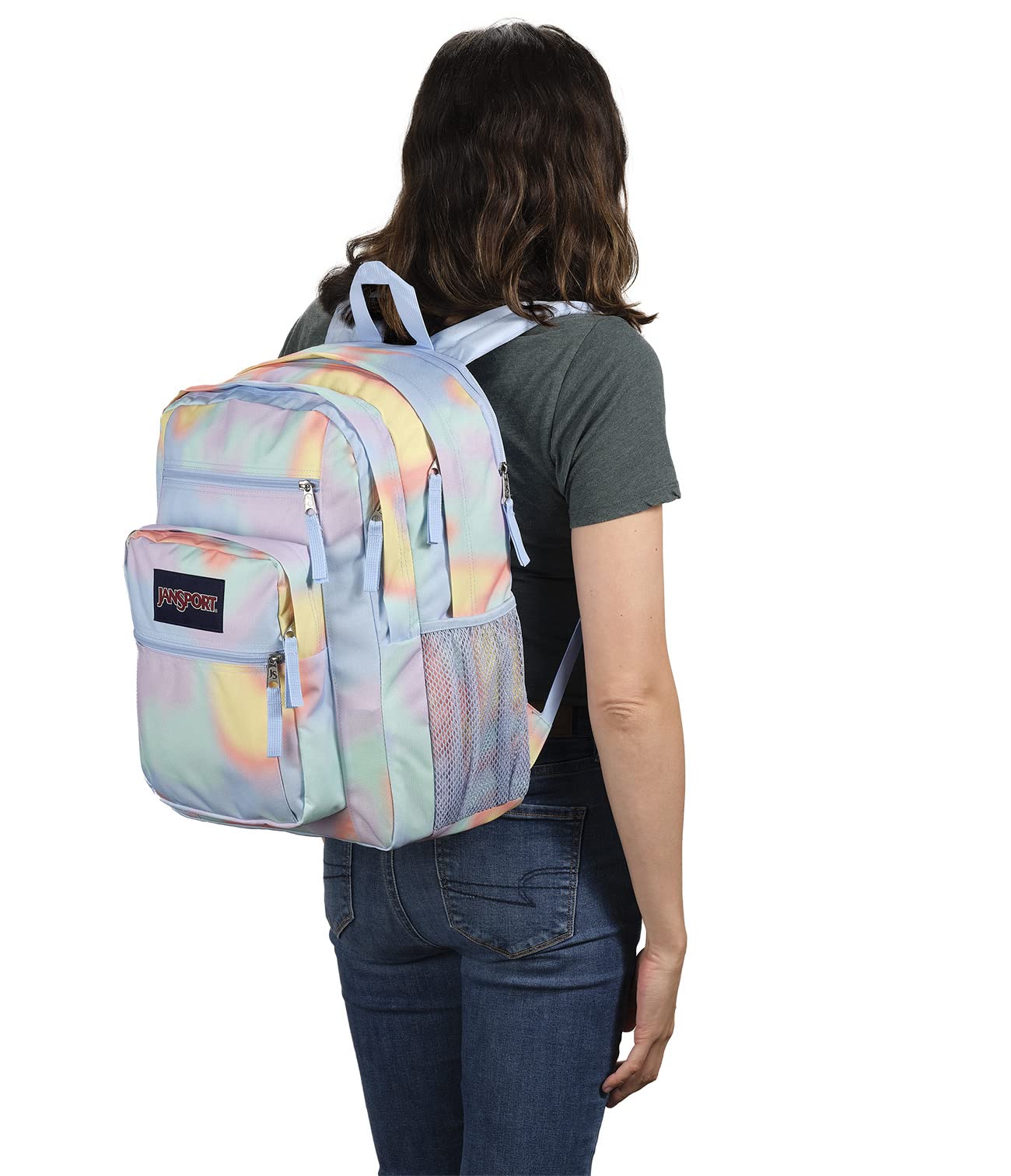 JanSport Laptop Backpack - Computer Bag with 2 Compartments, Ergonomic Shoulder Straps, 15” Laptop Sleeve, Haul Handle - Book Rucksack - Mood Map