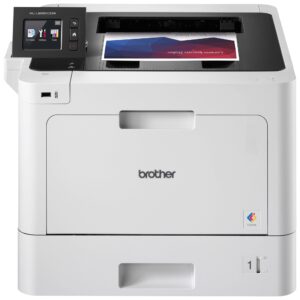 brother hl-l8360cdw business color laser printer, wireless printing, white, 2.7" color touchscreen lcd, speed up to 33ppm, cloud printing, auto 2-sided printing, nfc connectivity, ethernet